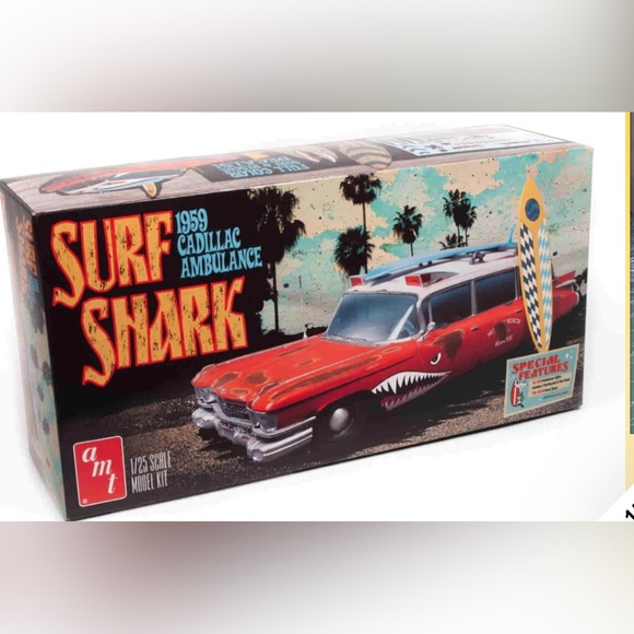 AMT SCALE MODELS | Other | Amt Surf Shark 959 Cadillac Ambulance 125 ...